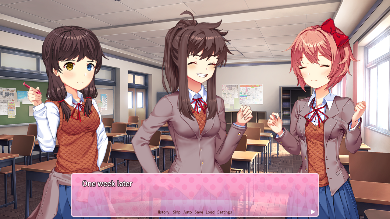 W.I.P DDLC (first time using Doki Doki dialog generator) | Scrolller