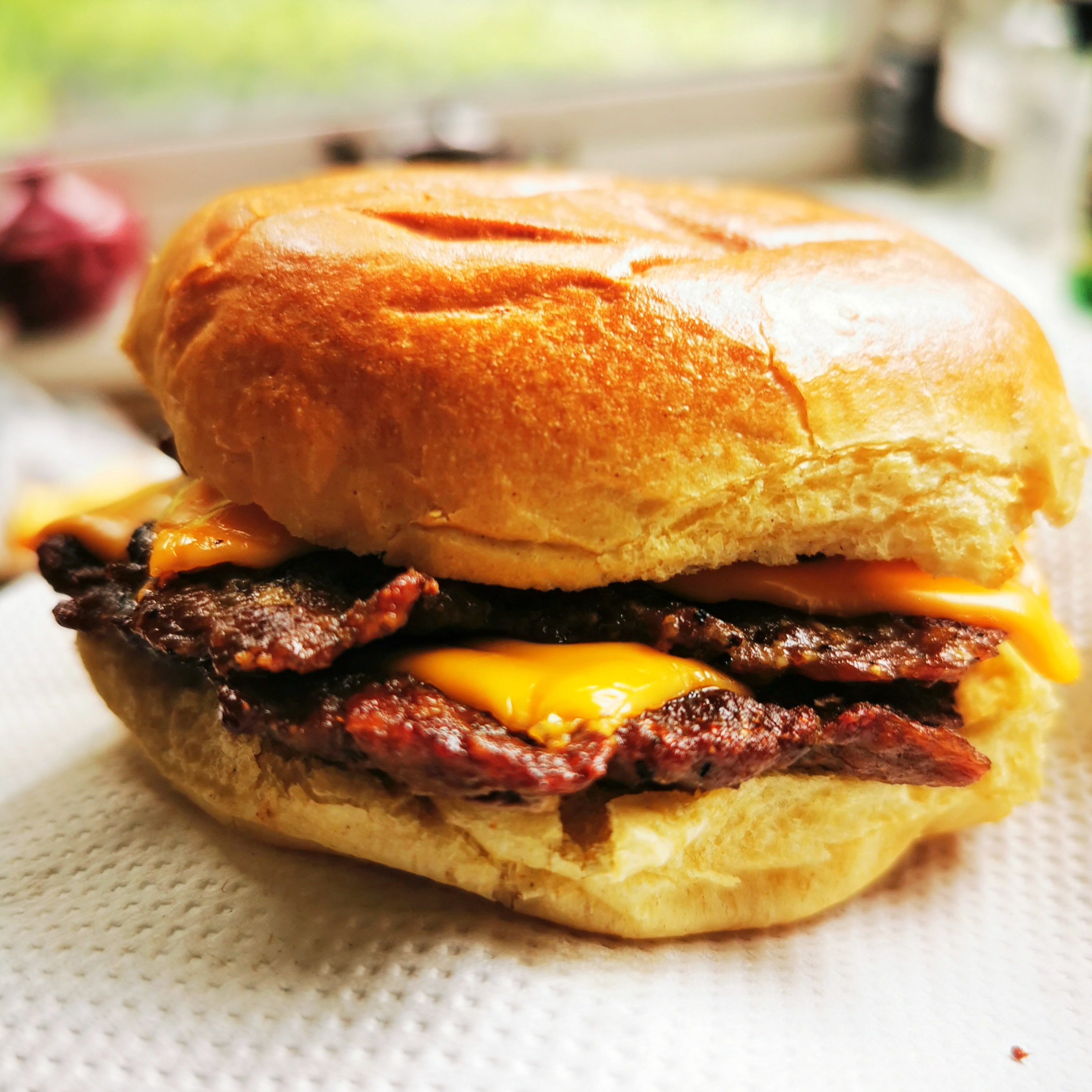 [Homemade] Double smashed cheeseburger | Scrolller