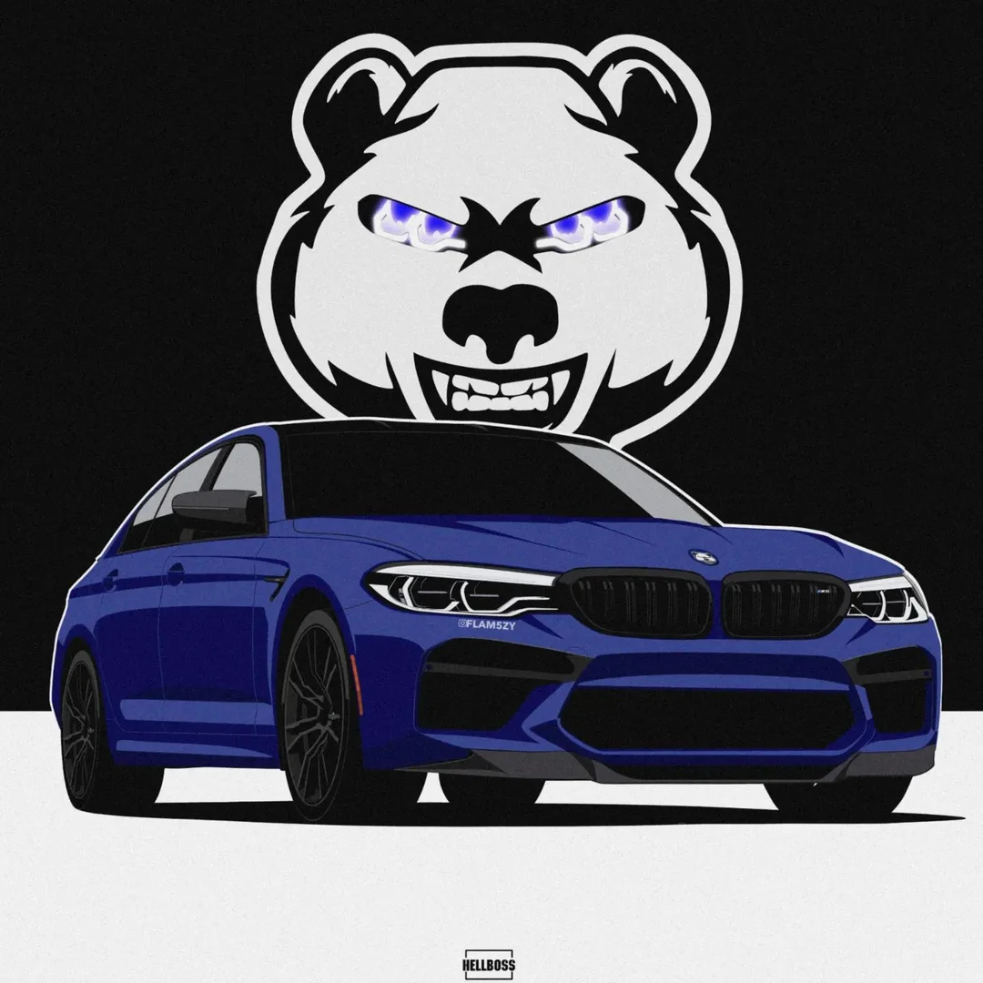 BMW M5 f90 Vector Drawing | Scrolller