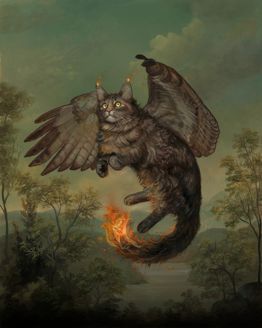 The Feline Fire Drake by Annie Stegg | Scrolller