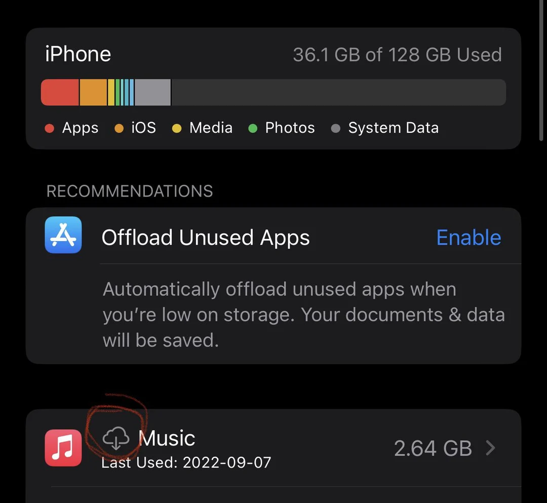 Does this mean it’s taking up storage? | Scrolller