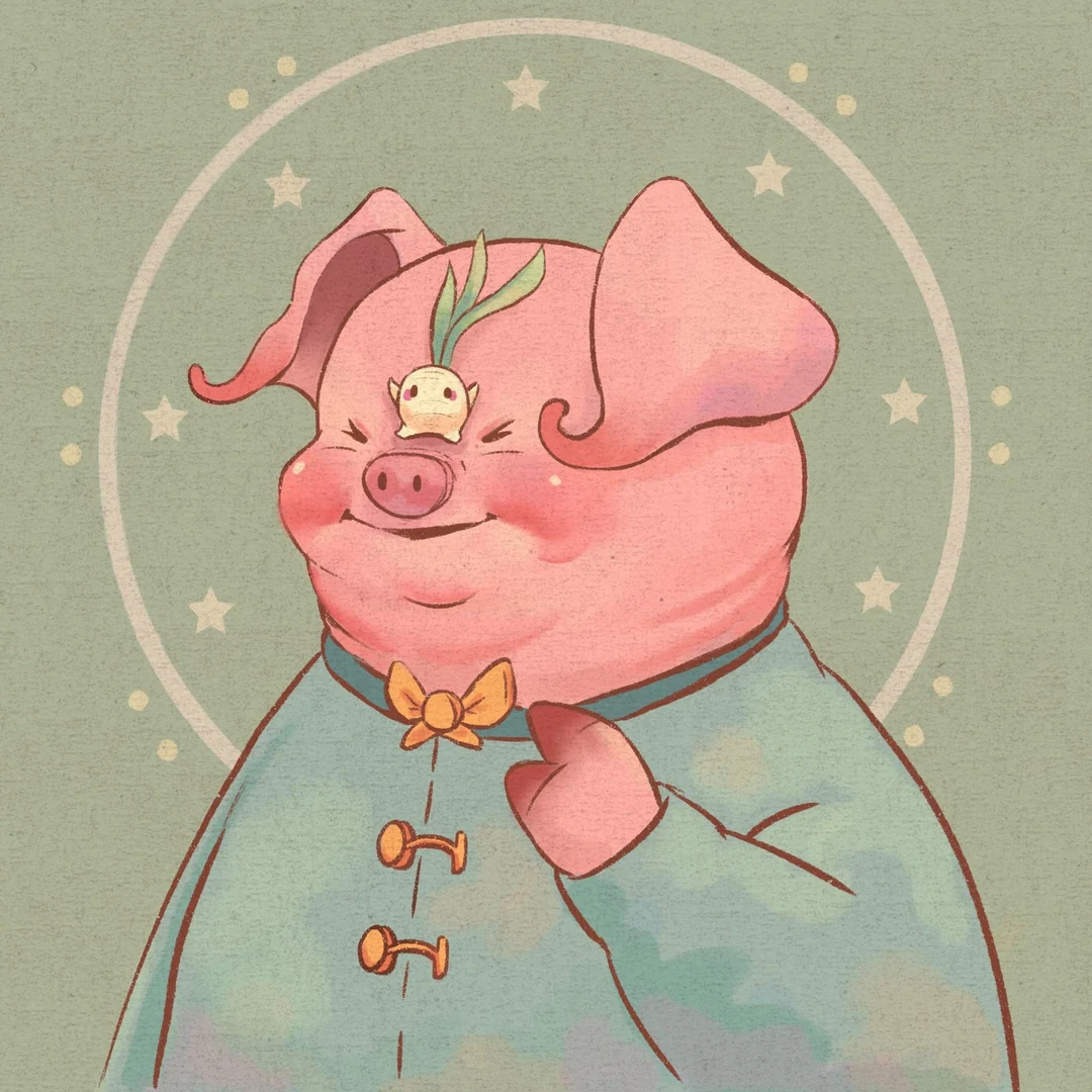 Turnip & Pig, me, digital, 2022 | Scrolller