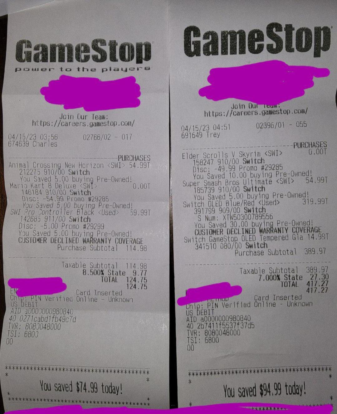 More receipt porn for an ape that doesn't have enough karma to post | Scrolller