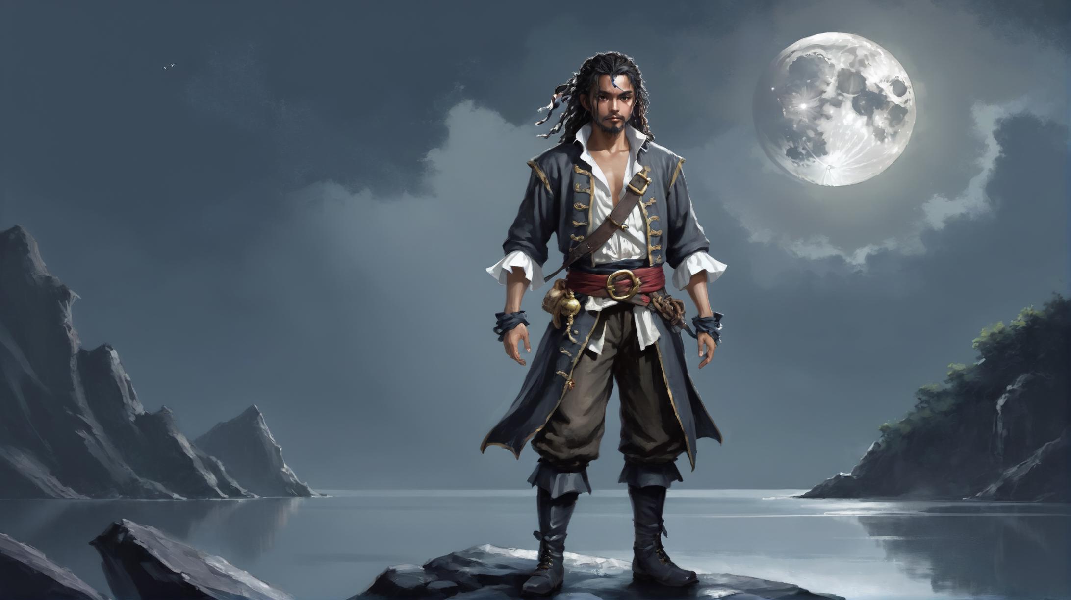 Pirate in the Moonlight | Scrolller