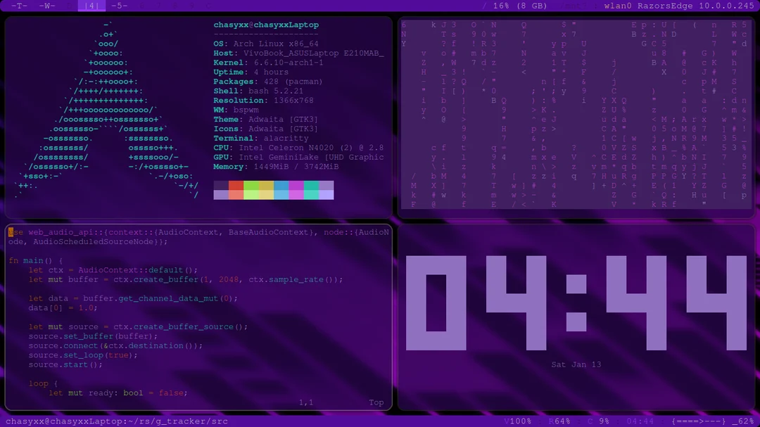 [bspwm] refined my first attempt a bit! | Scrolller