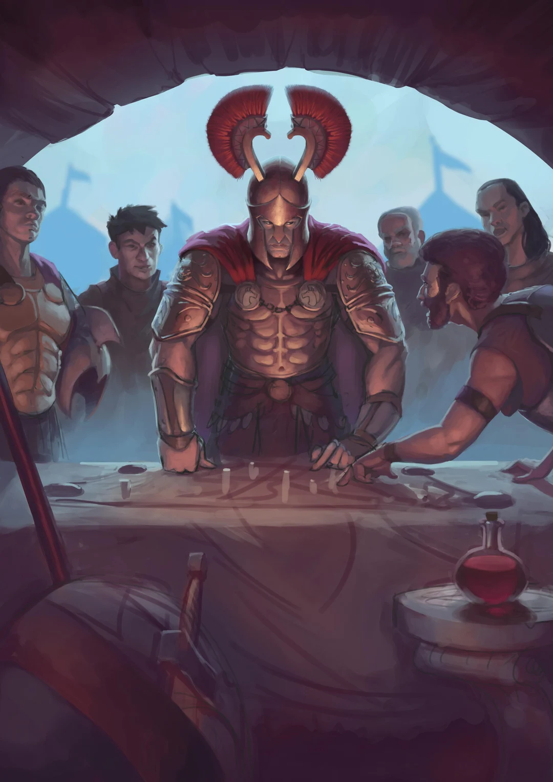 Mitropia Boardgame (prototype phase) artwork by Hans Krill | Scrolller