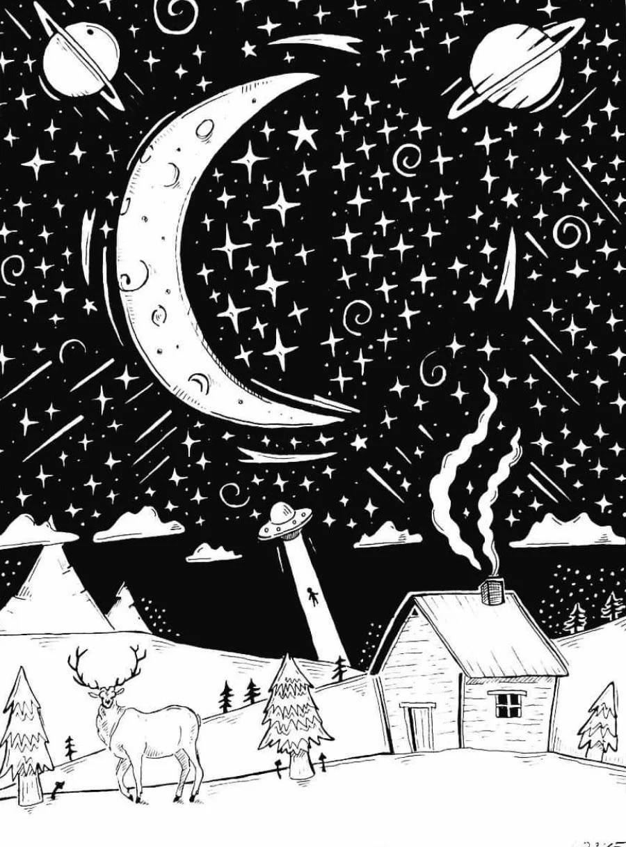 Winter is coming, Illustration Locke, technical pen, 2020 | Scrolller