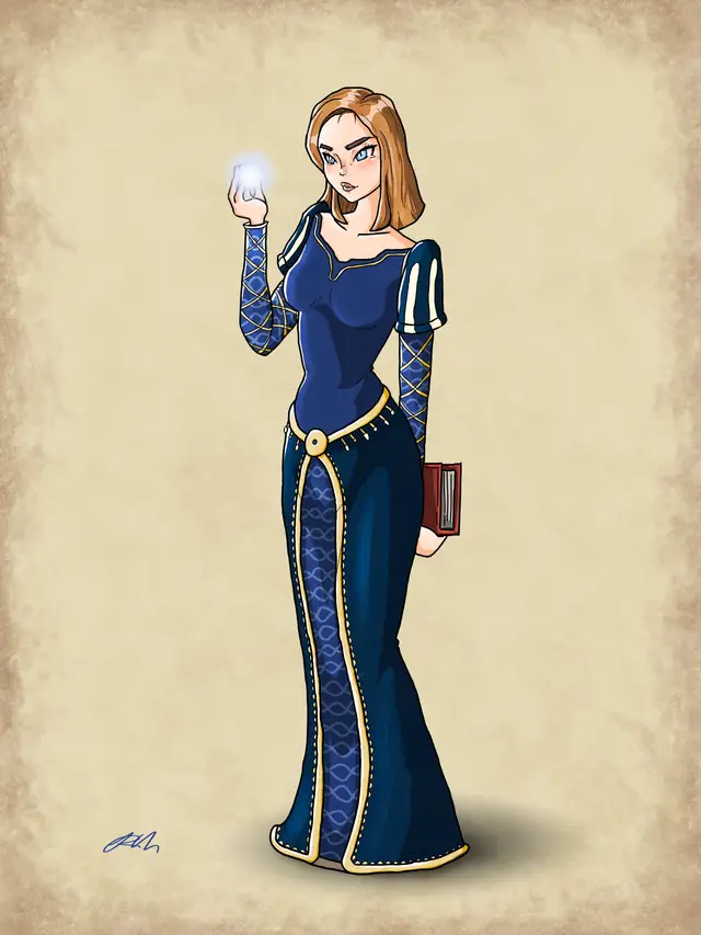 Drawing I did of my Breton Mage | Scrolller
