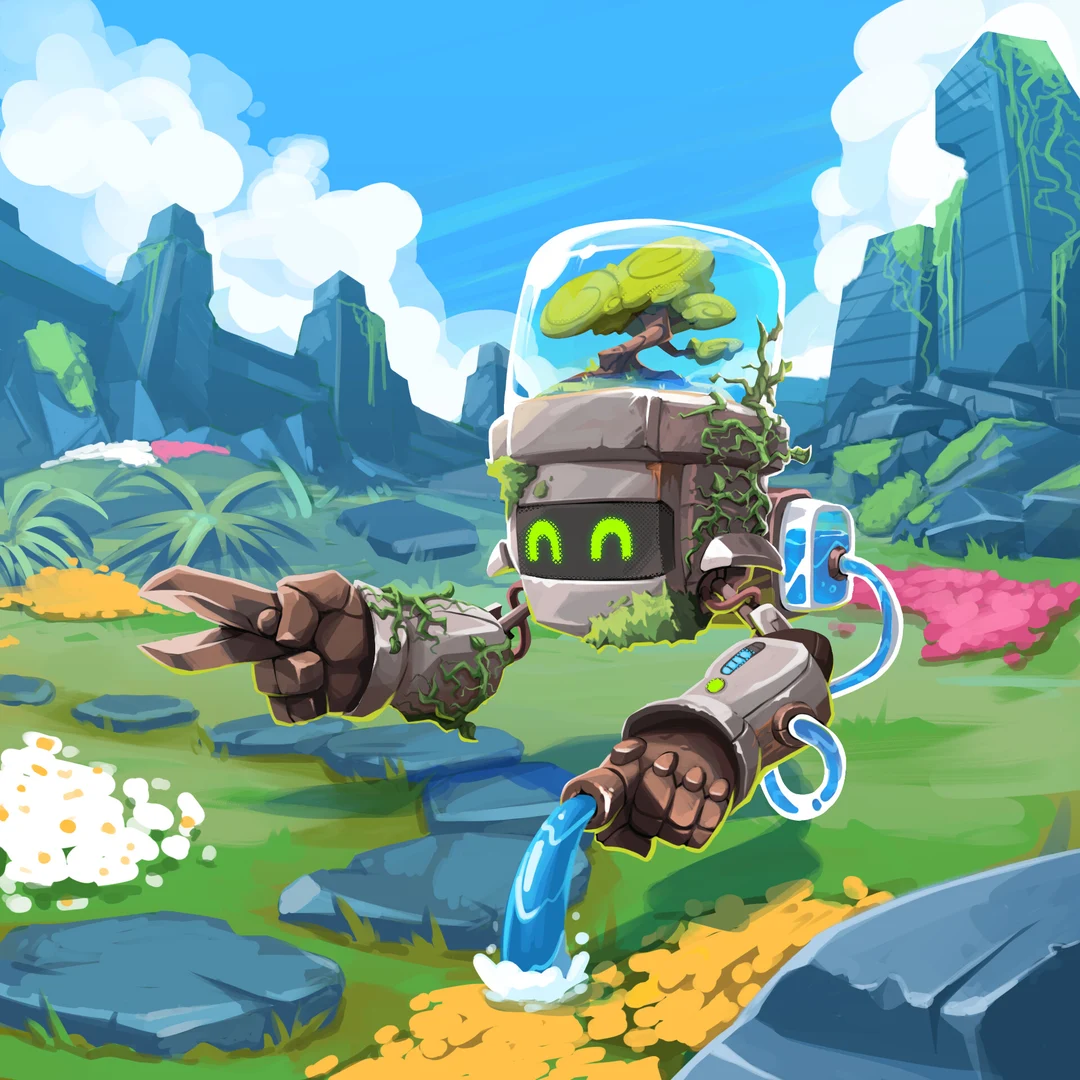 Post Apocalyptic Robot Gardener by Lenny Lam | Scrolller