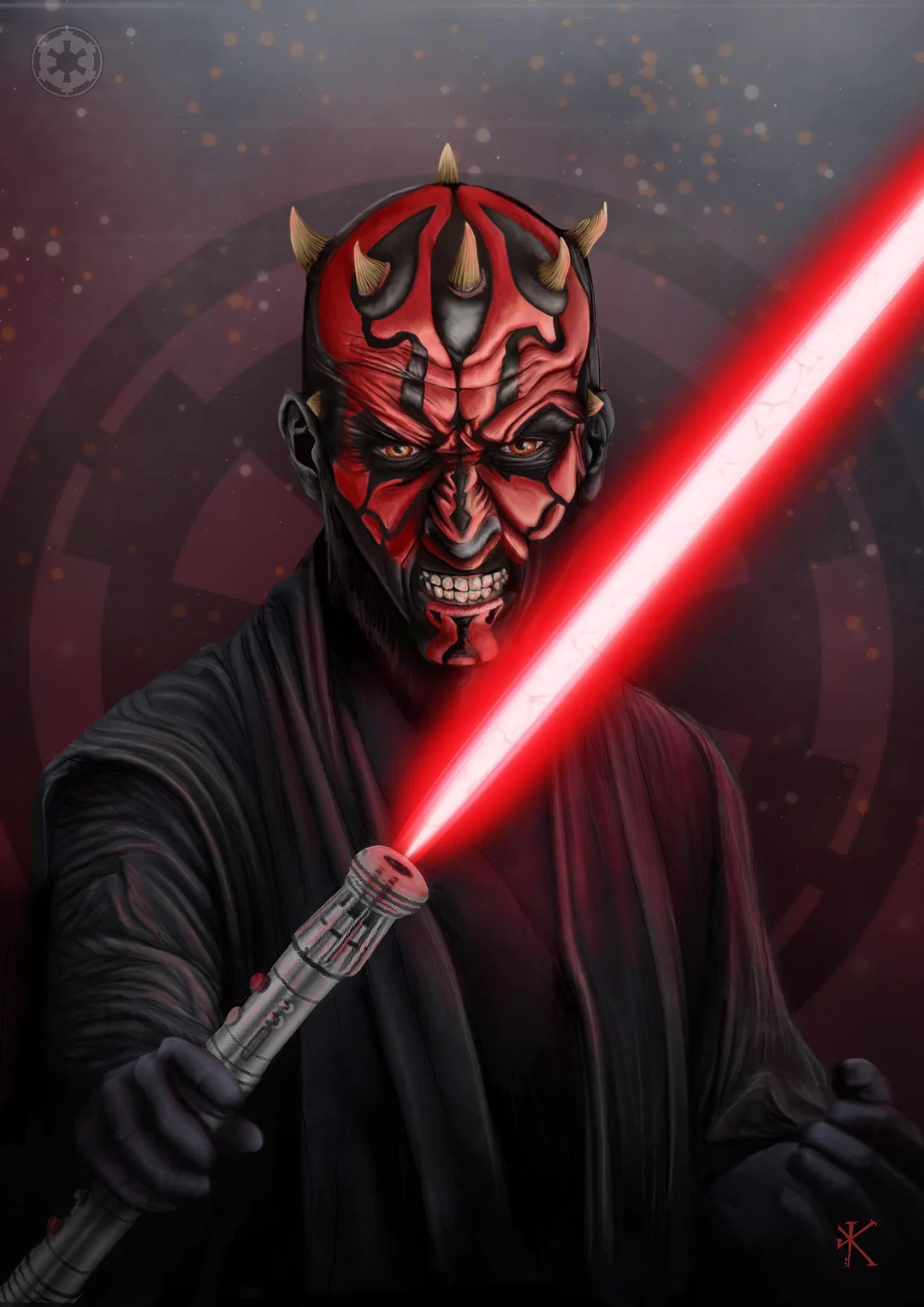 [OC] Darth Maul Duel - Procreate, by me 2022 | Scrolller