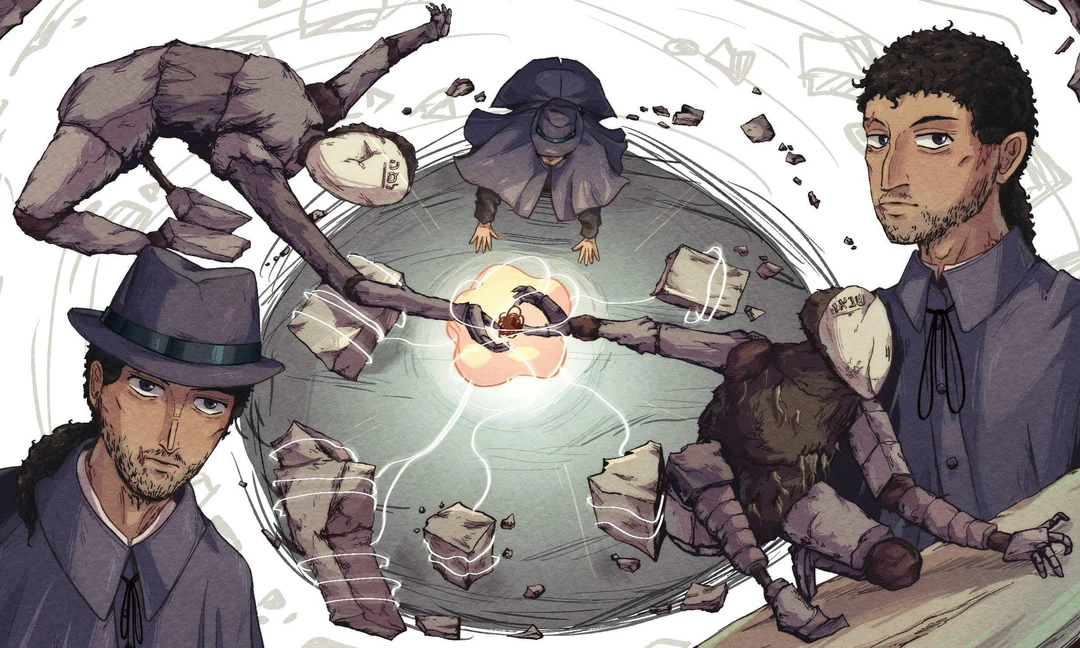 [OC] Concept drawings of my OC Akhaz creating golems | Scrolller