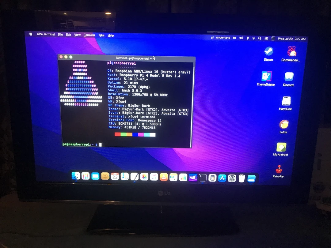 [xfce] First rice on a raspberry pi. | Scrolller