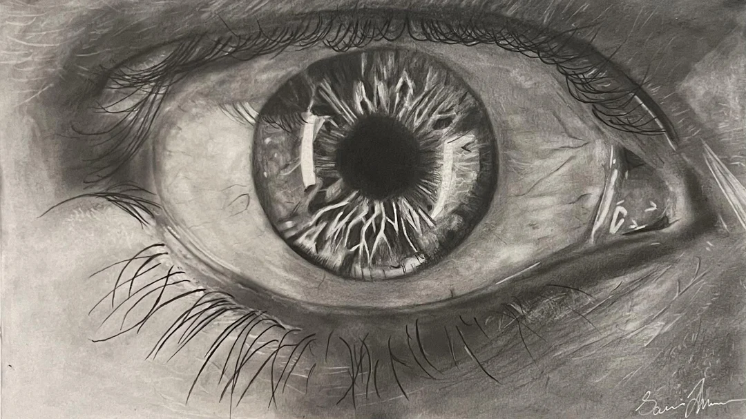 “Sneak Peak”, Garrett Thurman, Graphite, 2024 | Scrolller