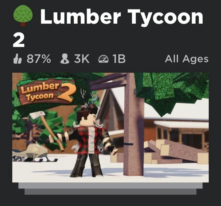 After 14 years, Lumber Tycoon has hit 1B visits. | Scrolller