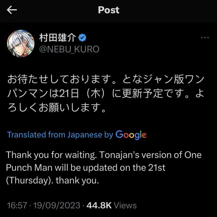 New chapter releases tomorrow. | Scrolller