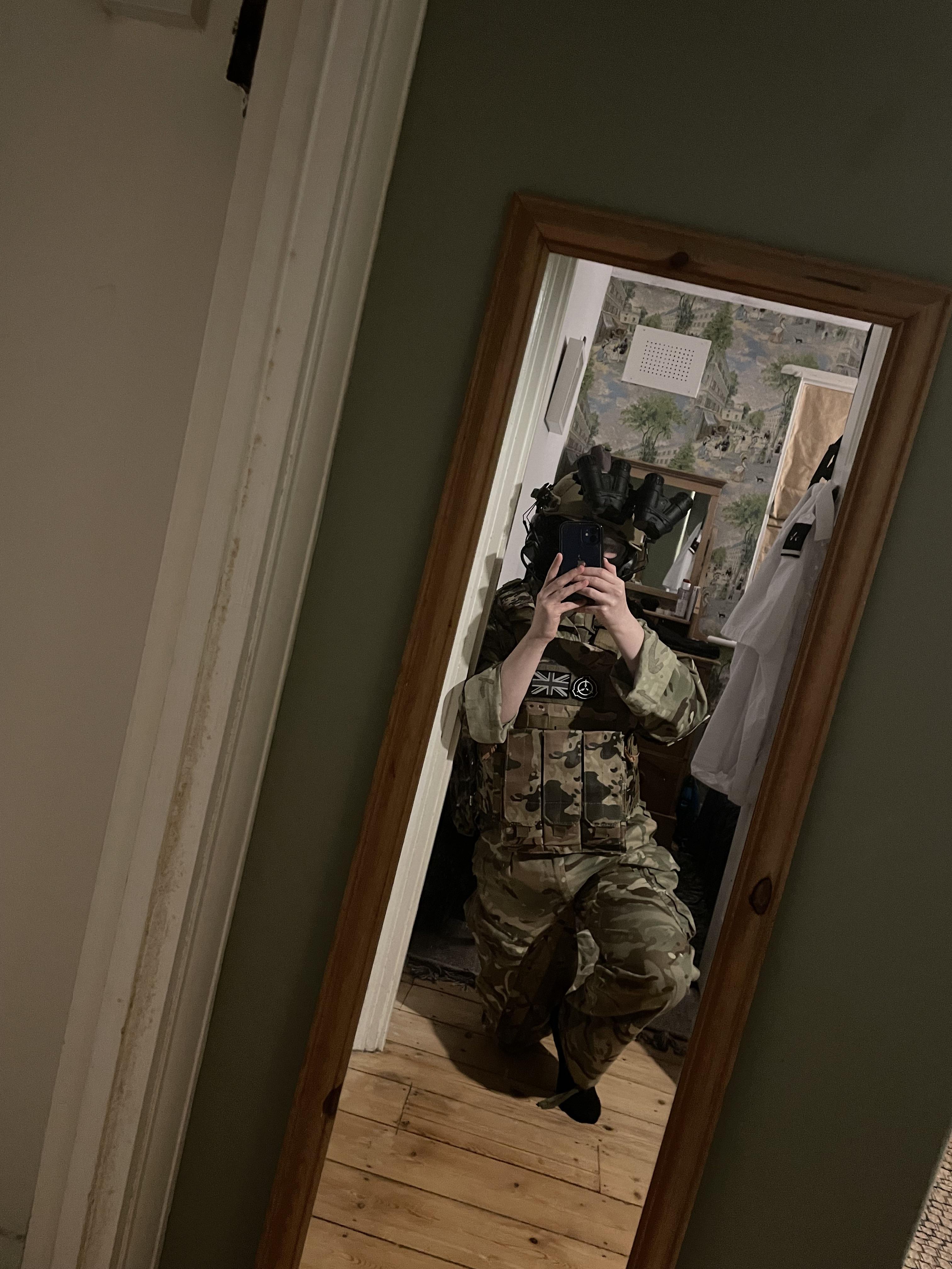 Got my Airsoft stuff finally. Going to buy some more SCP and UK patches for it. | Scrolller