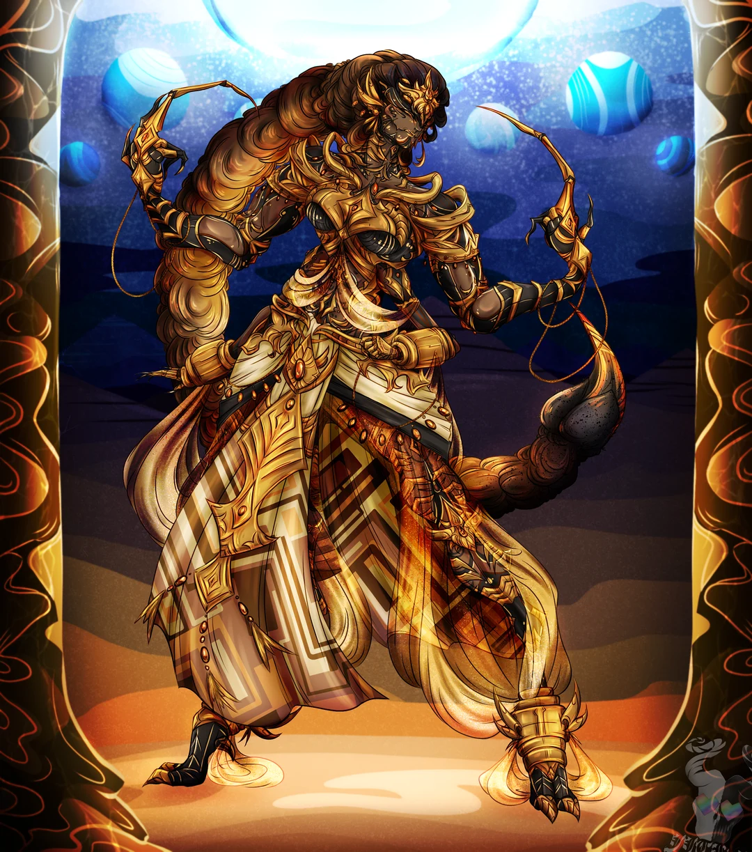 Dardossa The Golden Scorpion - OC Art by JJTheBlackGoat | Scrolller