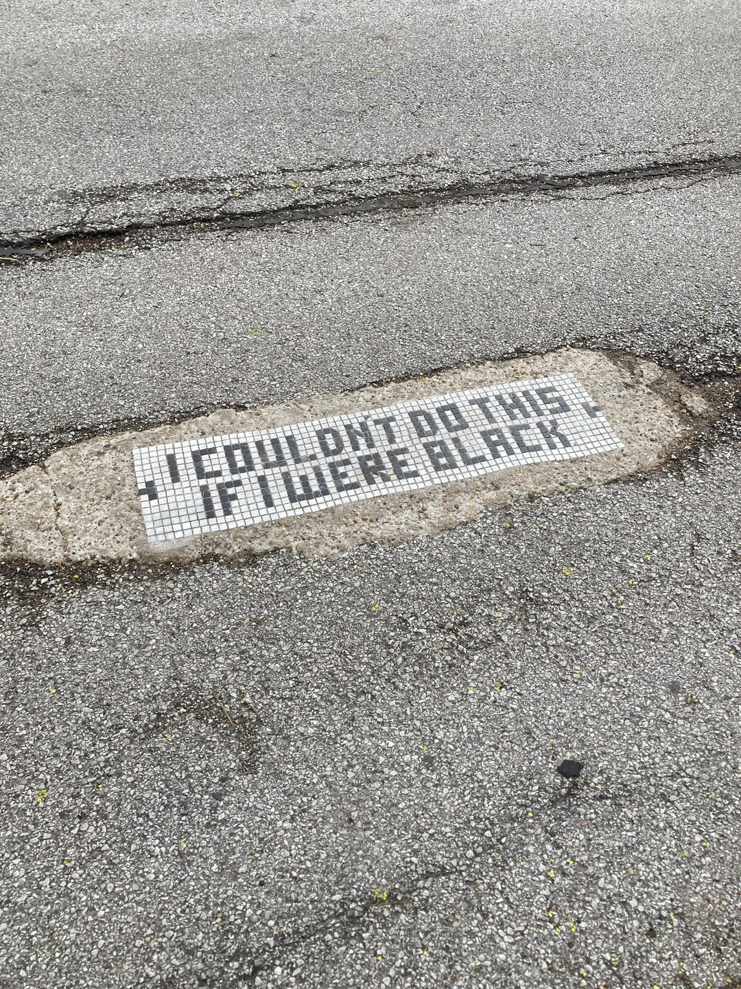 Mosaic street art in a former pothole - Chicago, IL | Scrolller