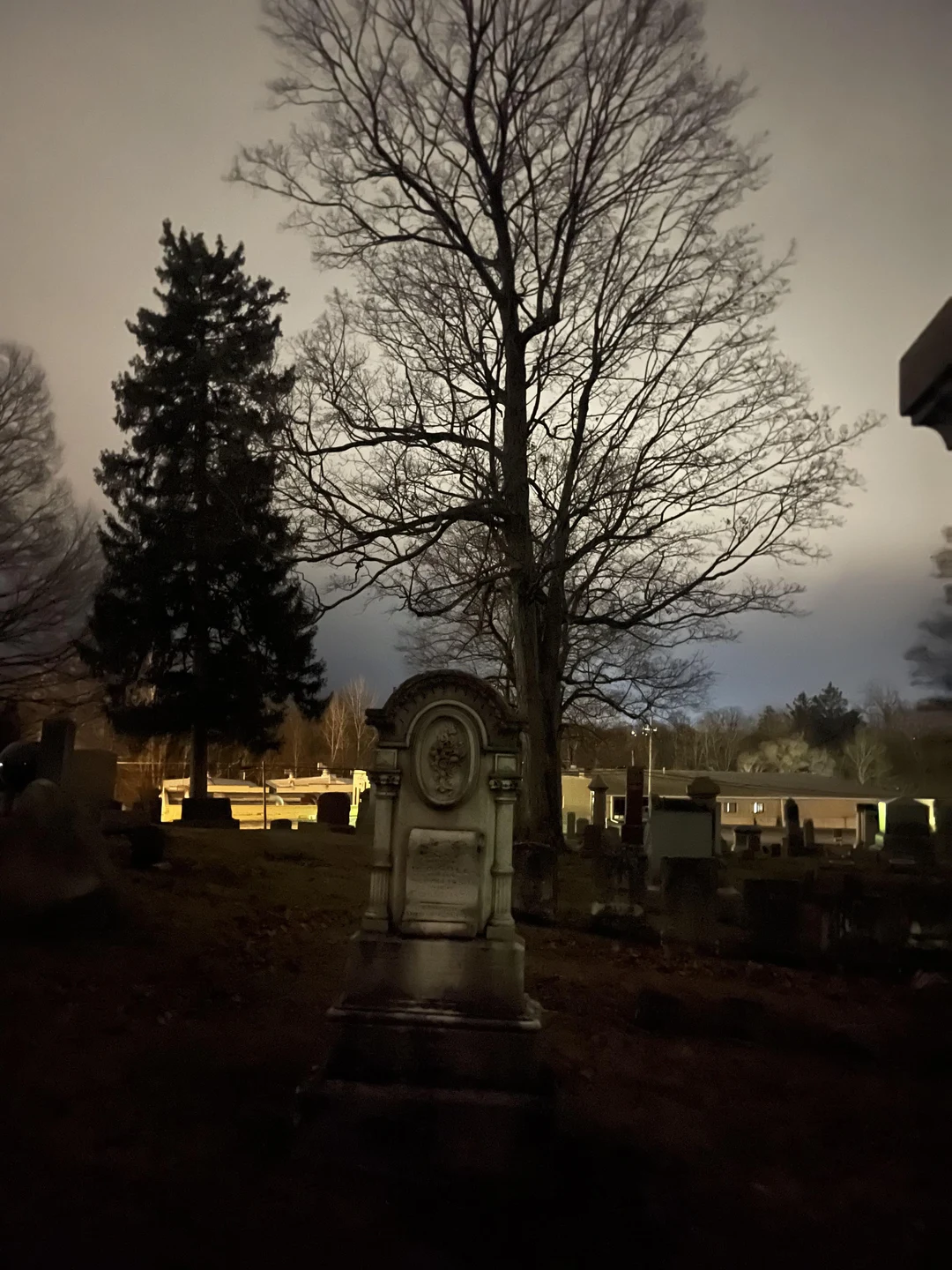 Night Time At The Cemetery | Scrolller