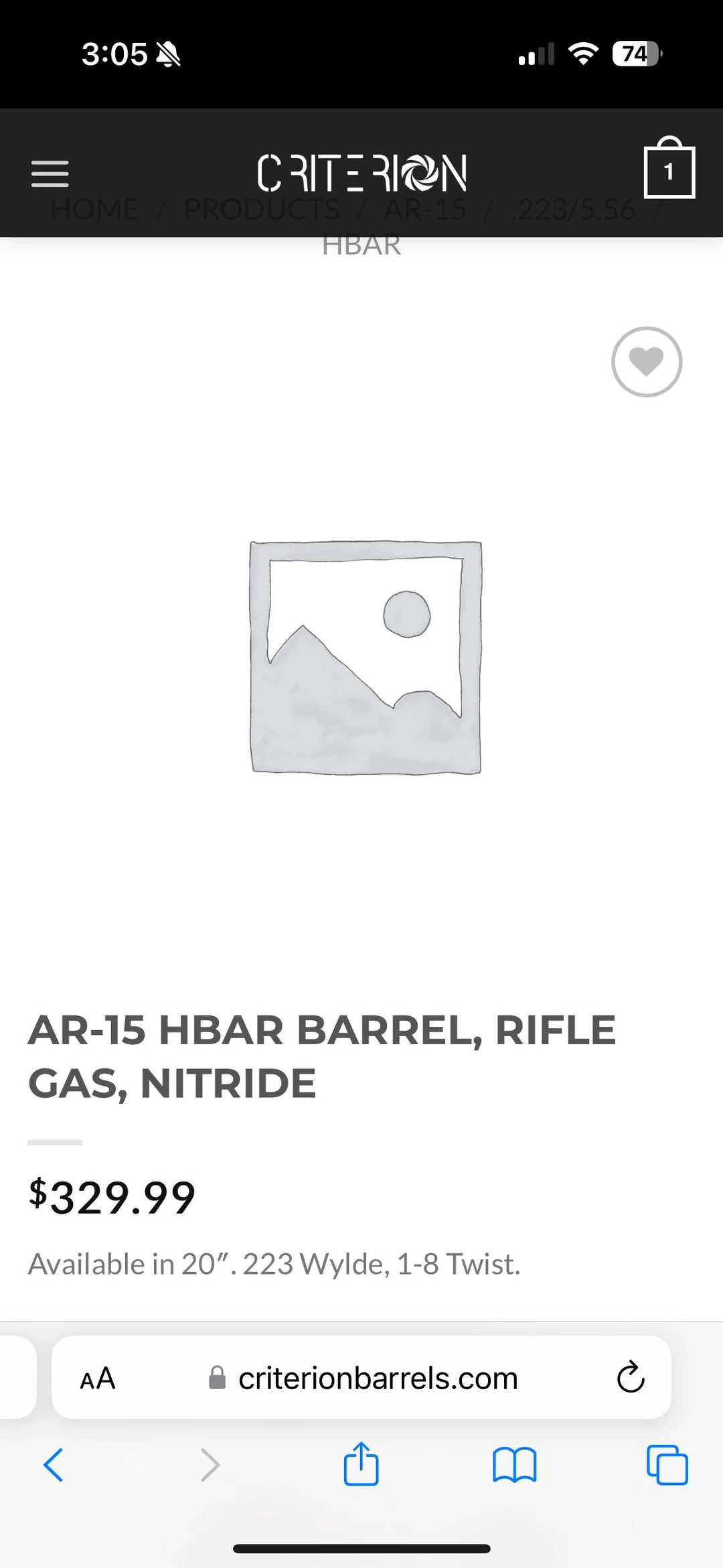 Criterion hbar barrels | Scrolller