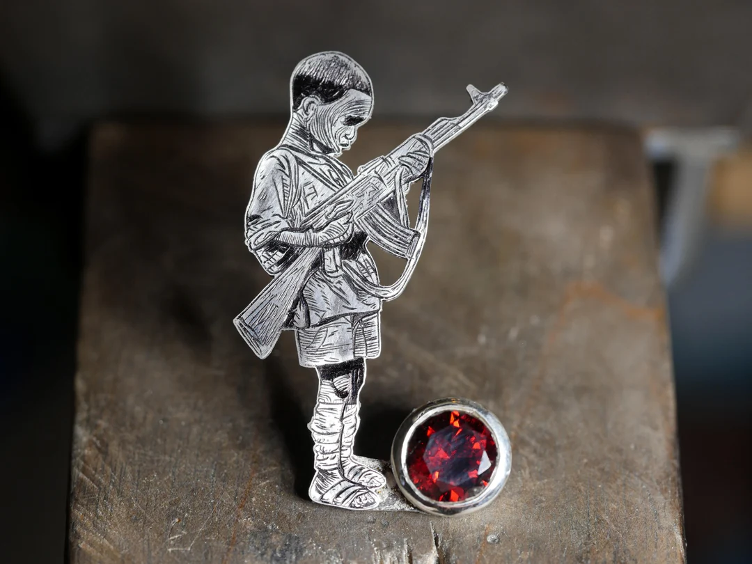 Actions have consequences, Snorri G , Silver and spinel, 2024 | Scrolller