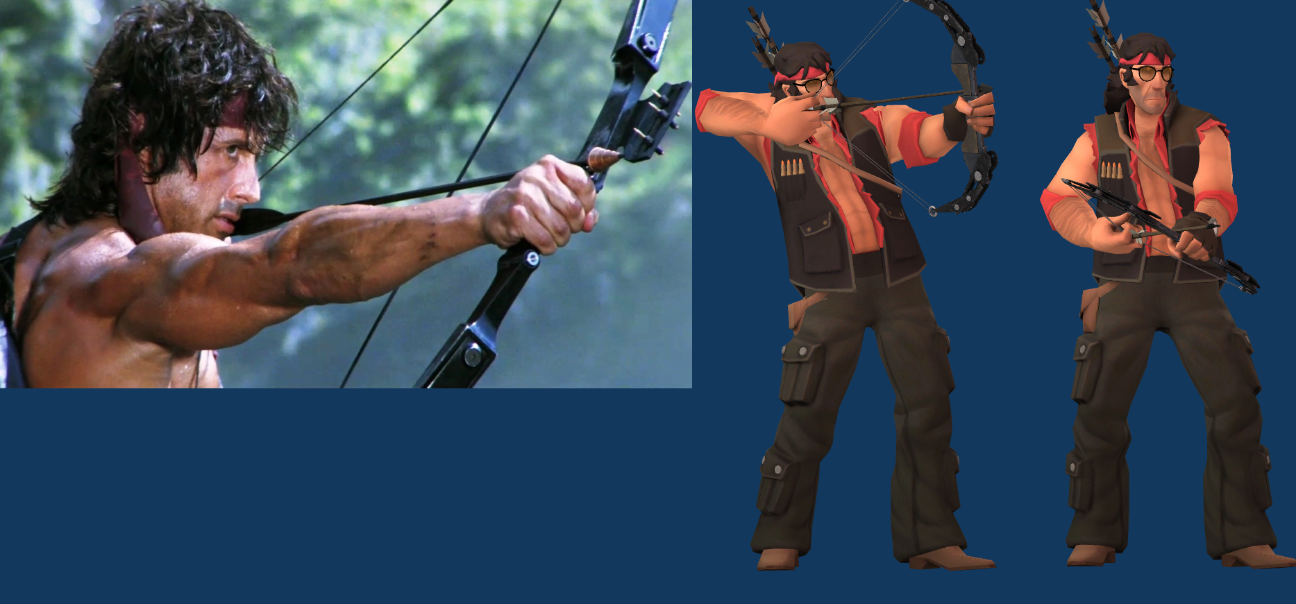 You can finally make a full Rambo loadout with the new Buff Sniper cosmetic | Scrolller