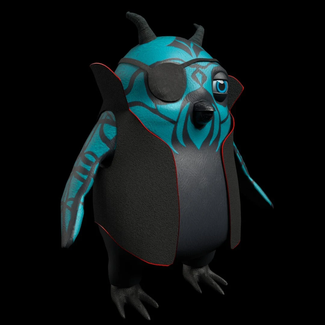 Finished my 1st term in game art. Darth Penguin | Scrolller