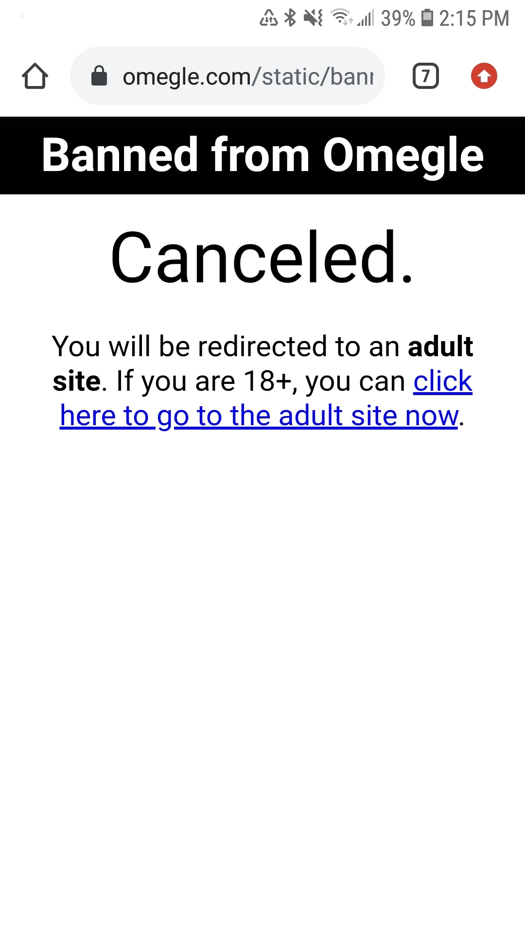 Is this a real ban? It keeps happening, but it only happens when I use a hotspot. | Scrolller
