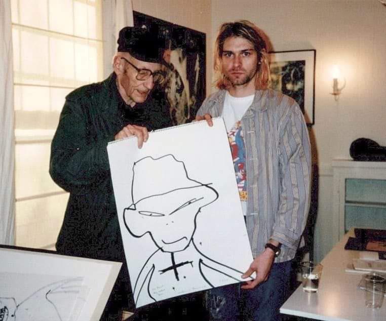 Kurt Cobain’s visit with one of his favorite authors, William S. Burroughs, in 1993 [2 photos ...