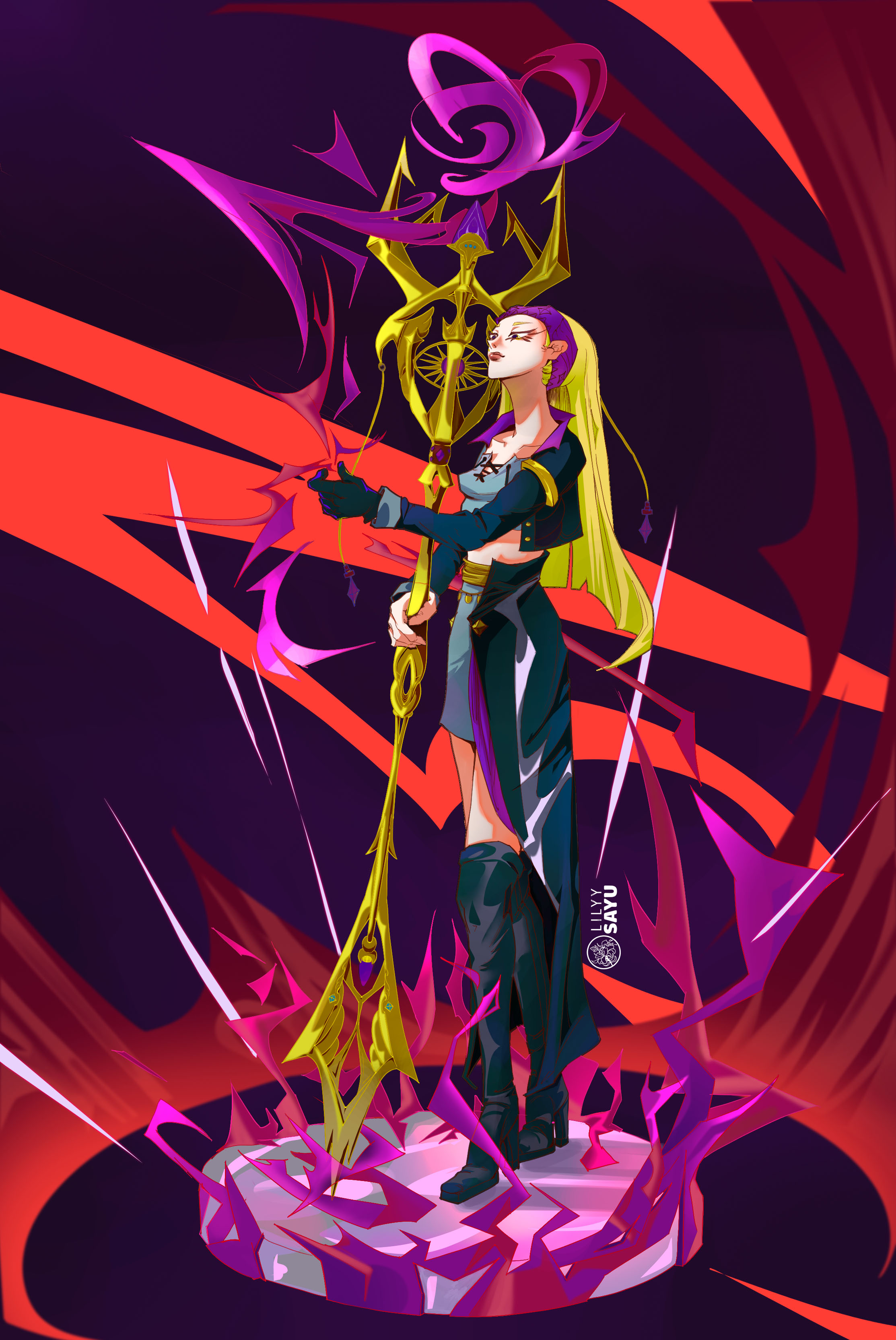 [OC] This is "Sandra the magician!", a character that I idealized some time ago and only did the ...