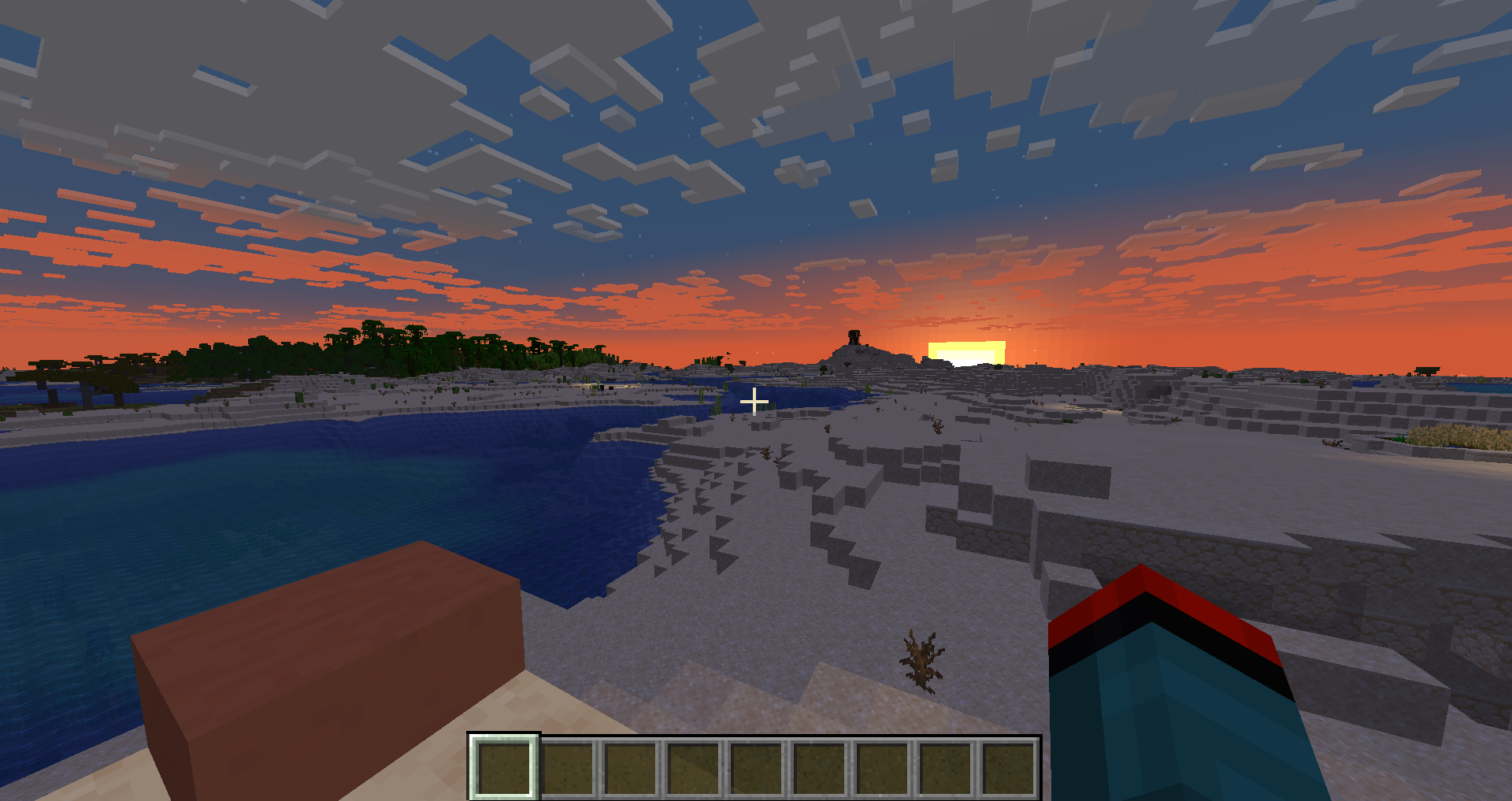 Probably the coolest seed I've ever stumbled upon. Buried portal, multiple villages, biomes ...