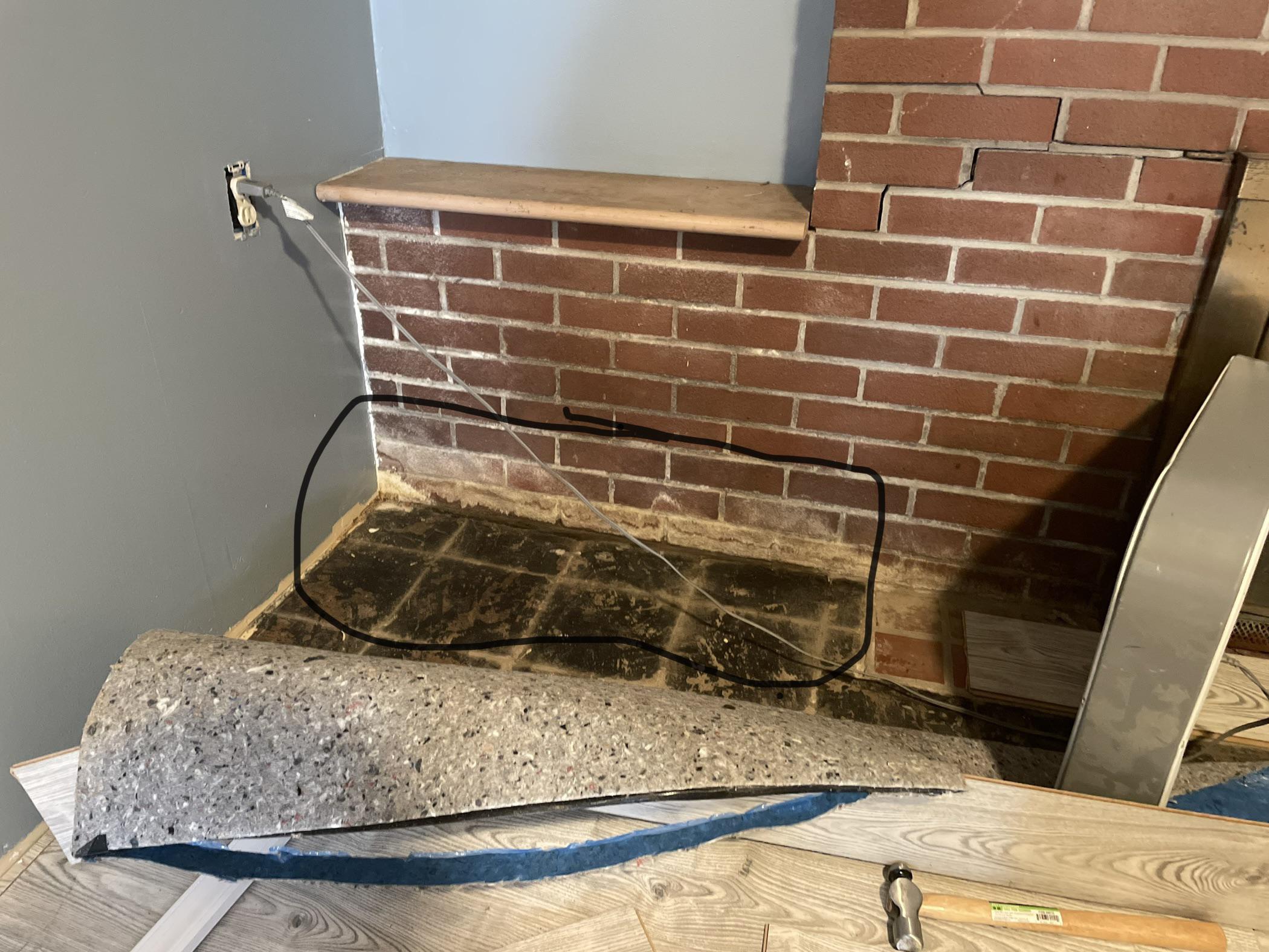 Basement water leak under fireplace | Scrolller