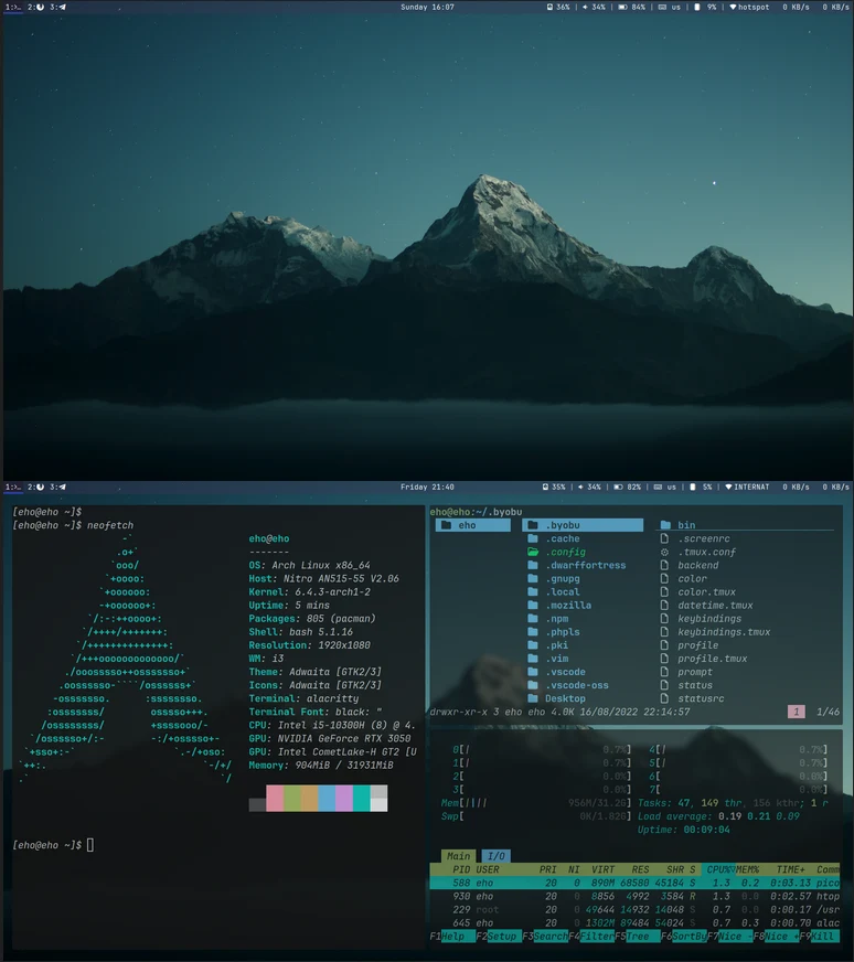 [i3] Here it is my custom Archlinux setup | Scrolller