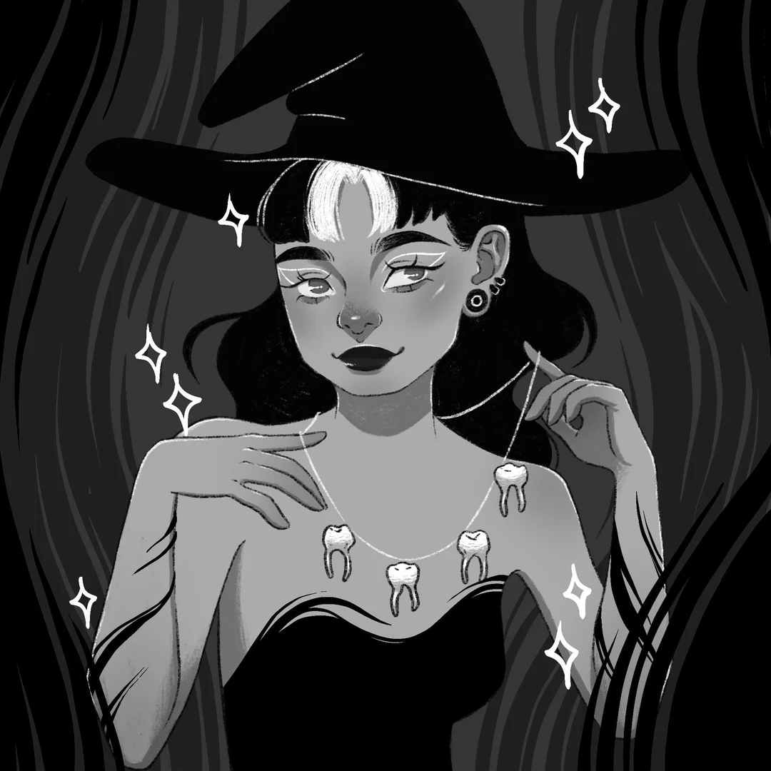 Tooth Neckless, Me, Digital Art, 2022 | Scrolller