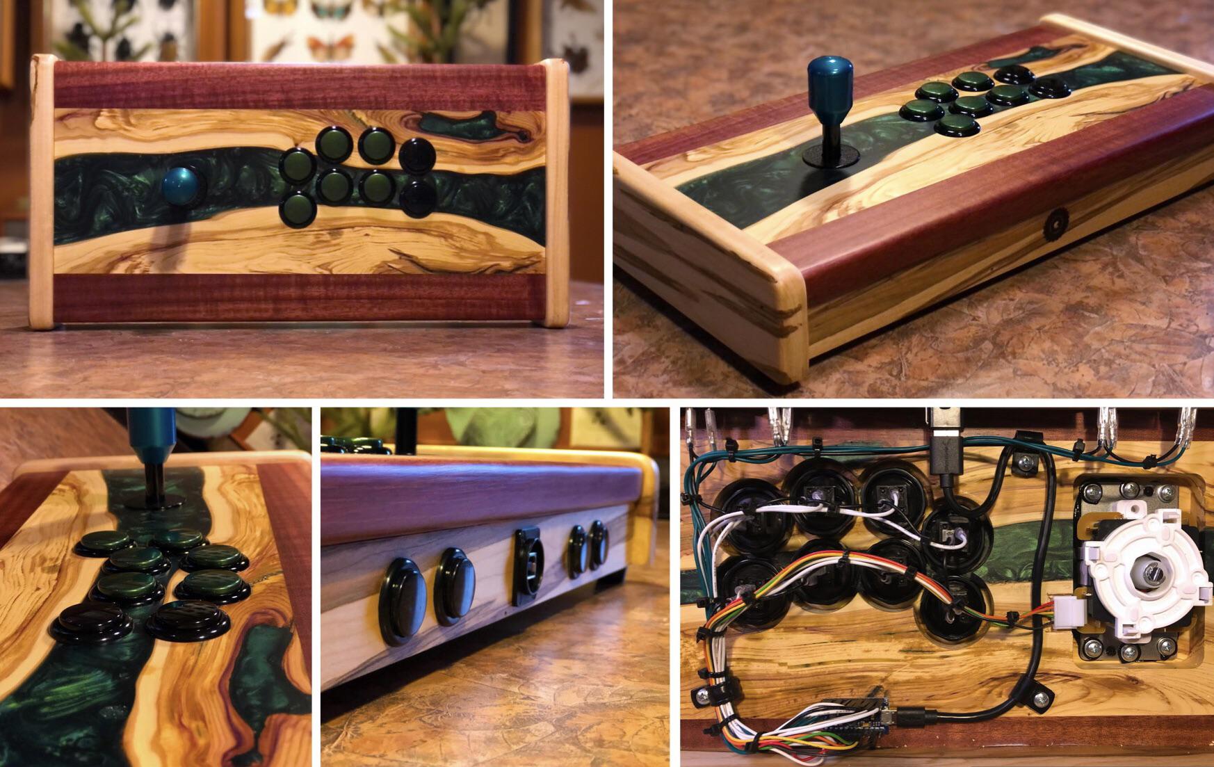 Purpleheart/Lilac/Resin Arcade Controller | Scrolller