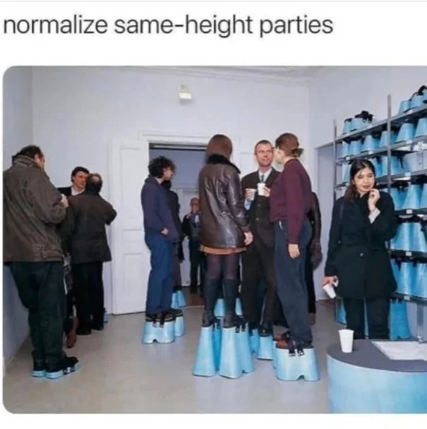Average height at the party | Scrolller