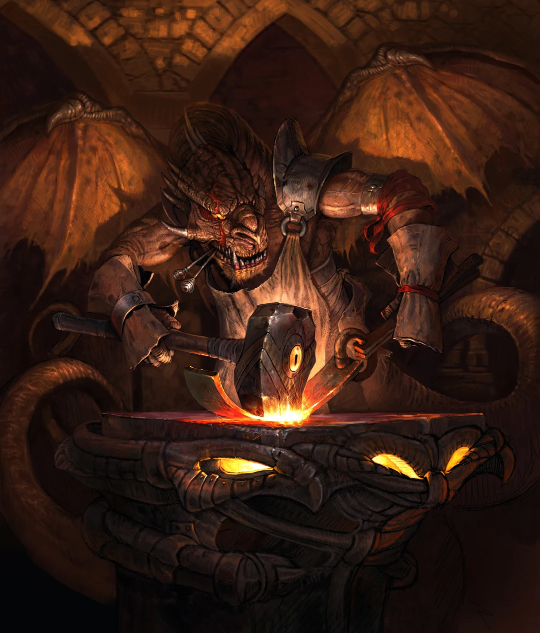 Dragon Blacksmith by Leo Hao | Scrolller