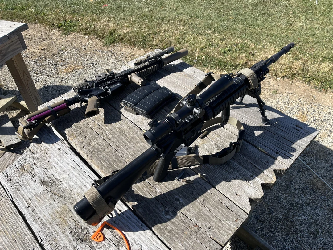 Took the MK18 Mod1/CQBR Block II and the MK12 Mod1 out for some fresh air this afternoon. These ...