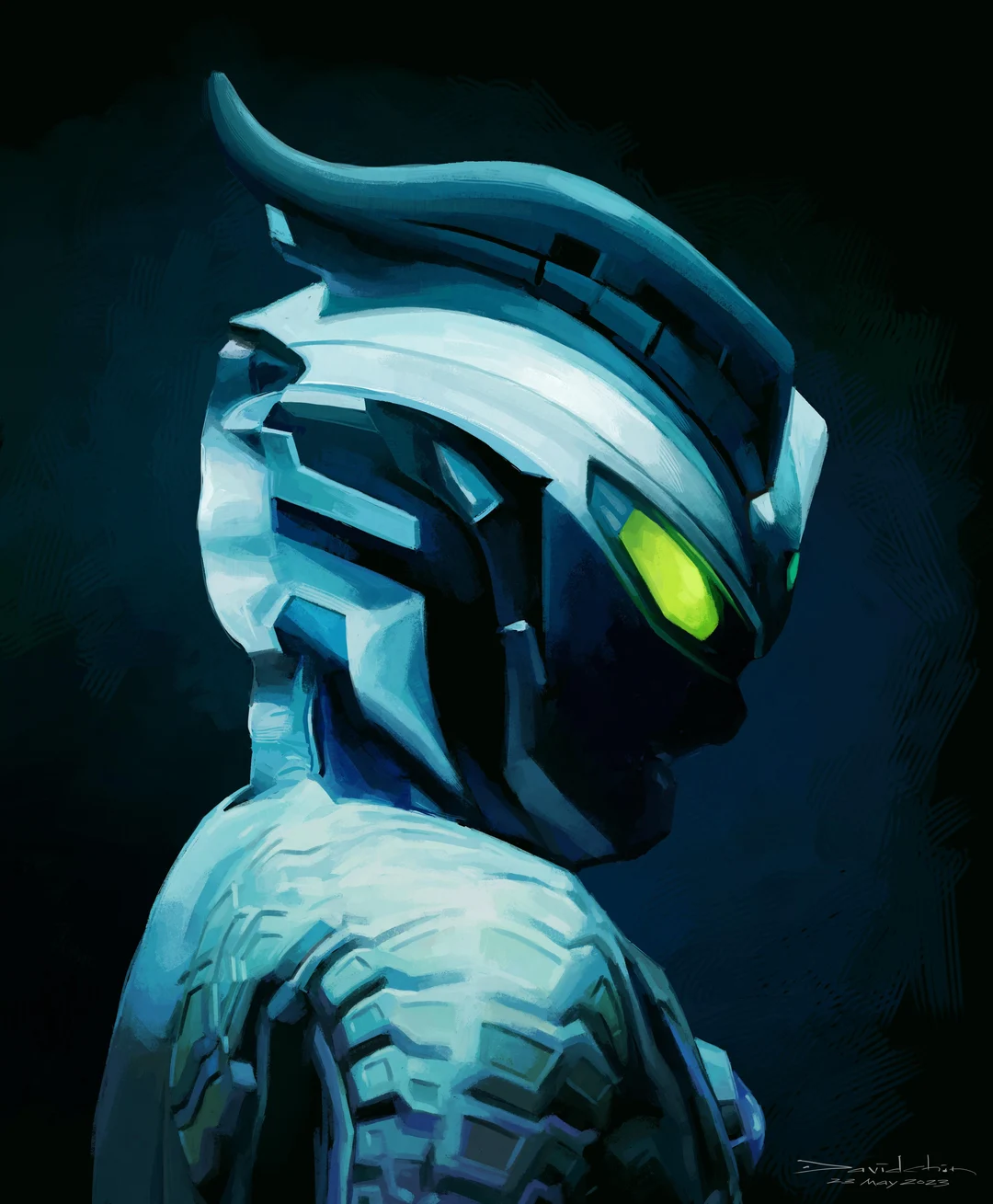 Ultraman Zero, low key digital art by me, 2023. | Scrolller