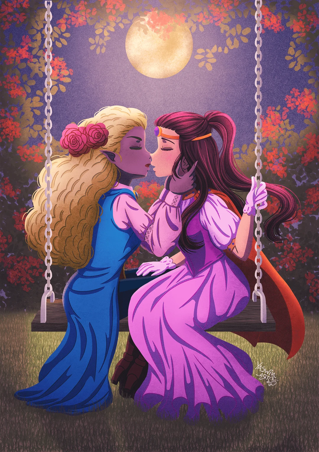 Sapphic couple, Me, digital, 2022 | Scrolller