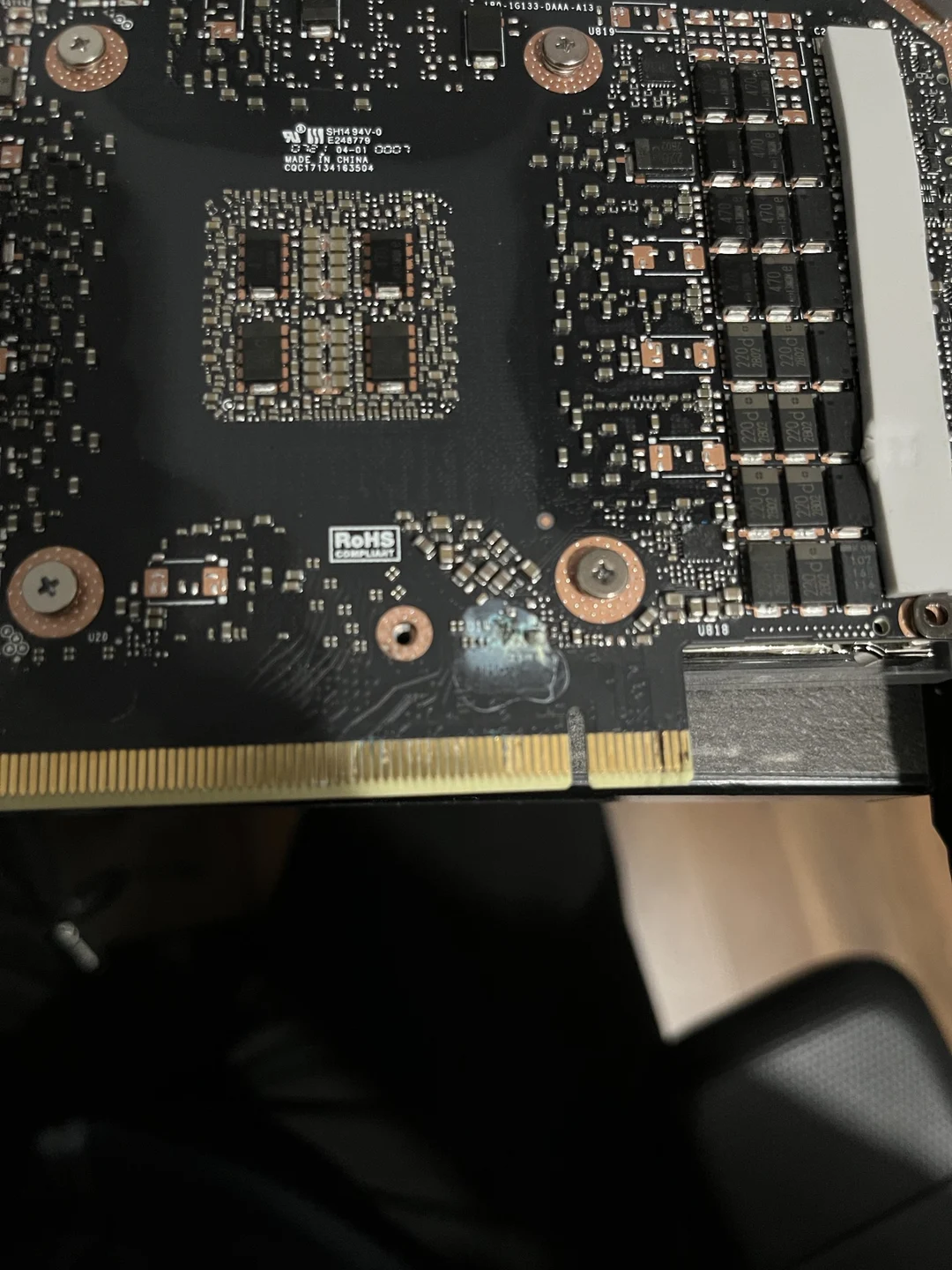 Tell me doc, how bad is it? 🥲 (waterdamage, 3080 FE bottom right) | Scrolller