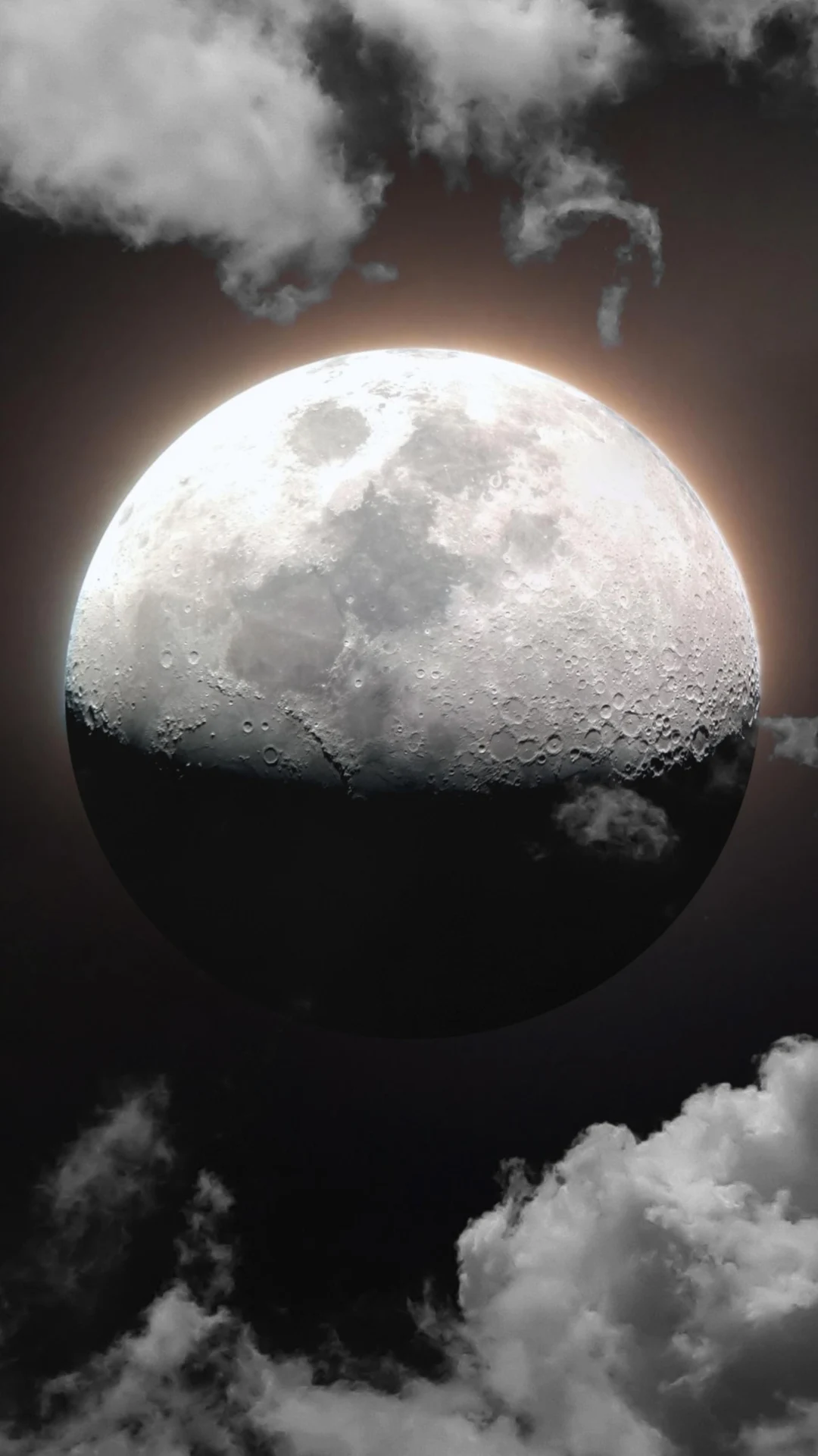 I made this composite of the Moon and clouds with images captured by my 150$ telescope and ...