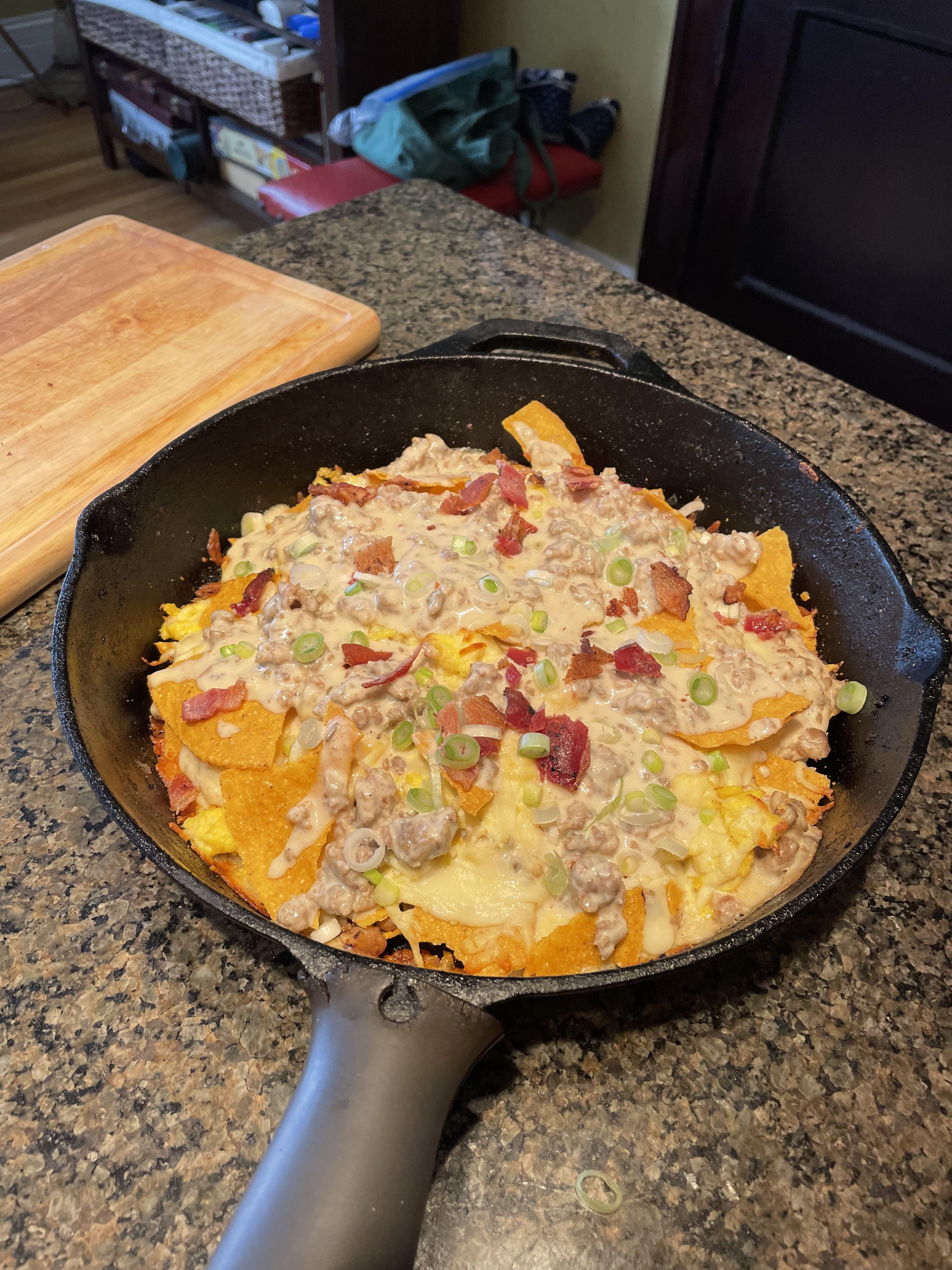 Leftover sausage gravy from yesterday becomes today’s breakfast nachos | Scrolller