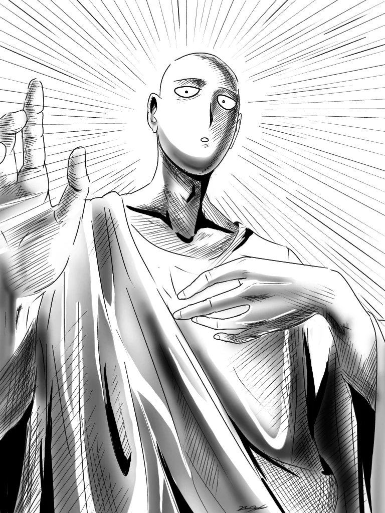 Saitama cosplaying God | Scrolller