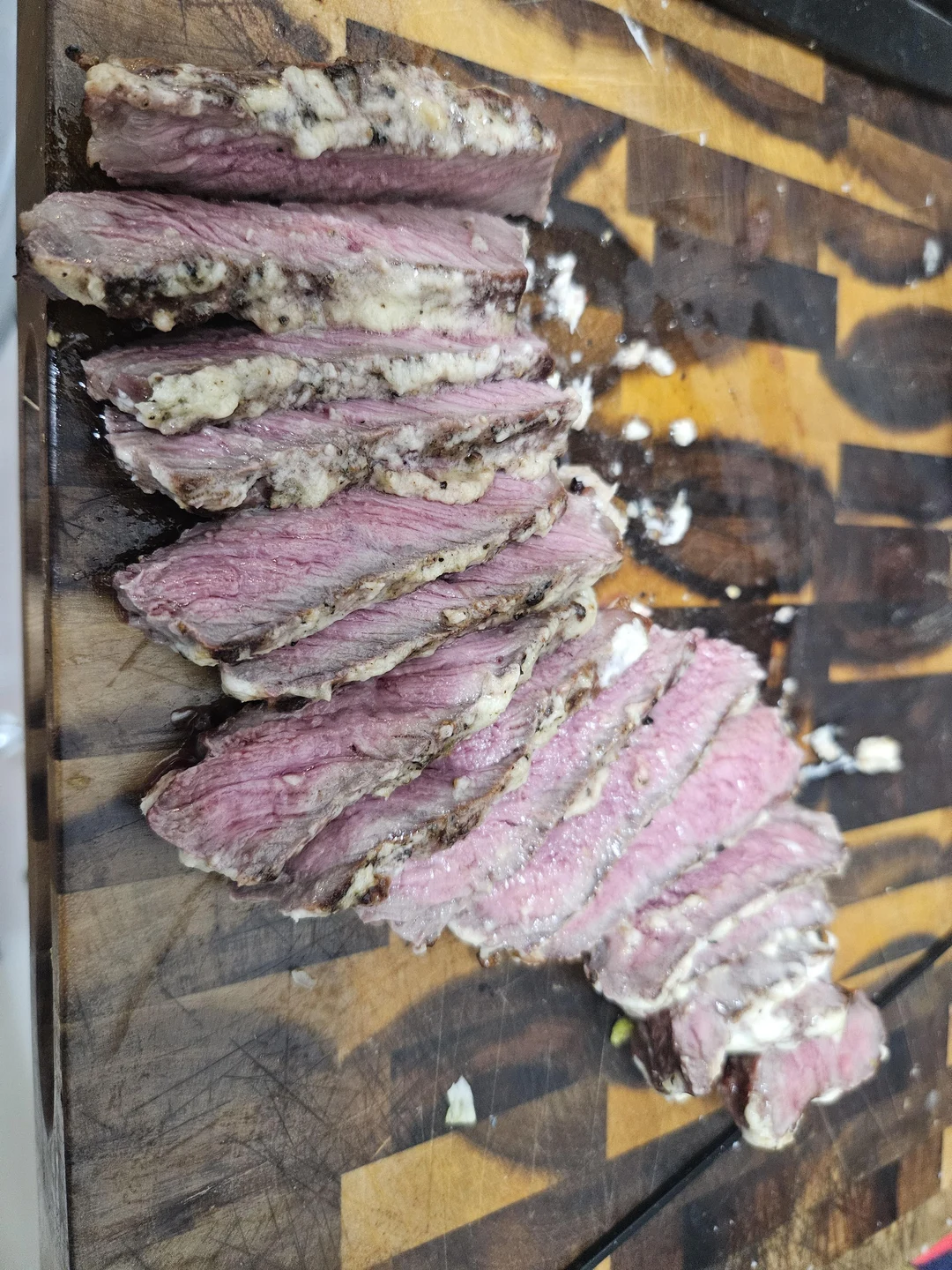 Horseradish crusted NY Strip | Scrolller