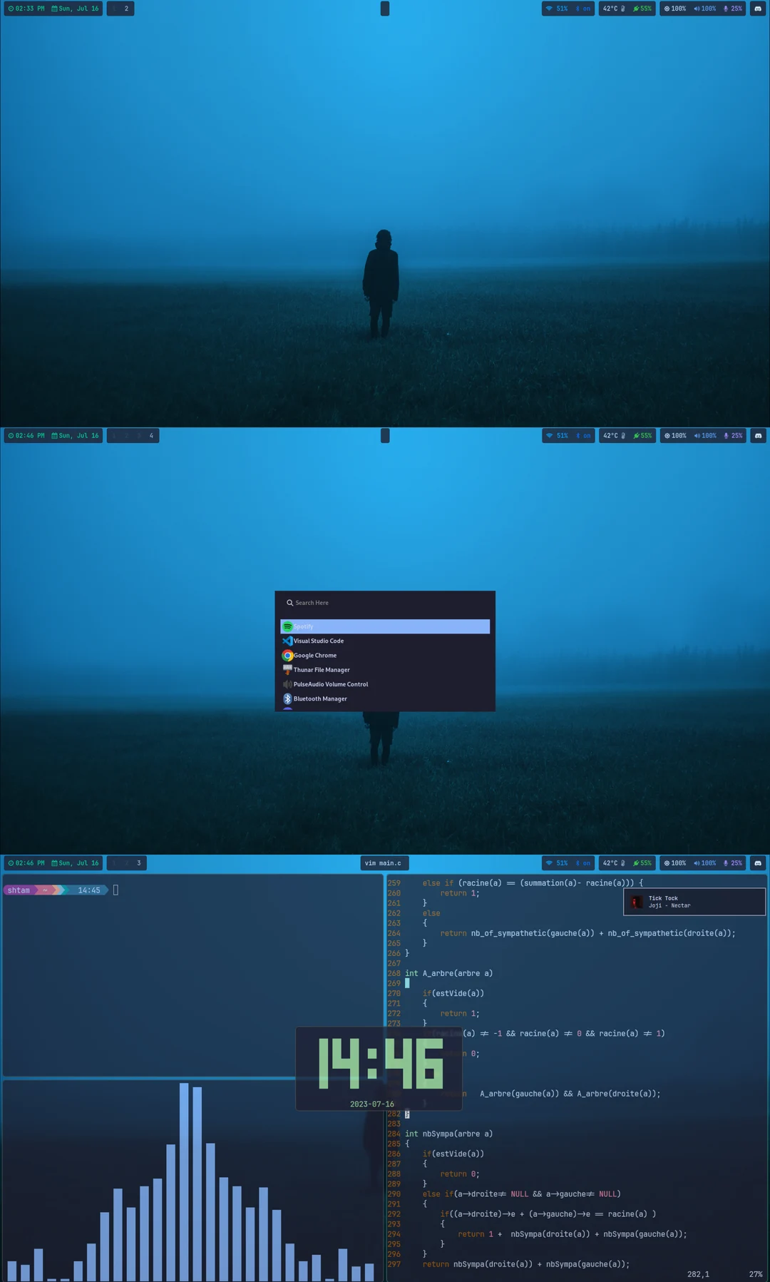[HYPRLAND] My first Hyprland rice | Scrolller