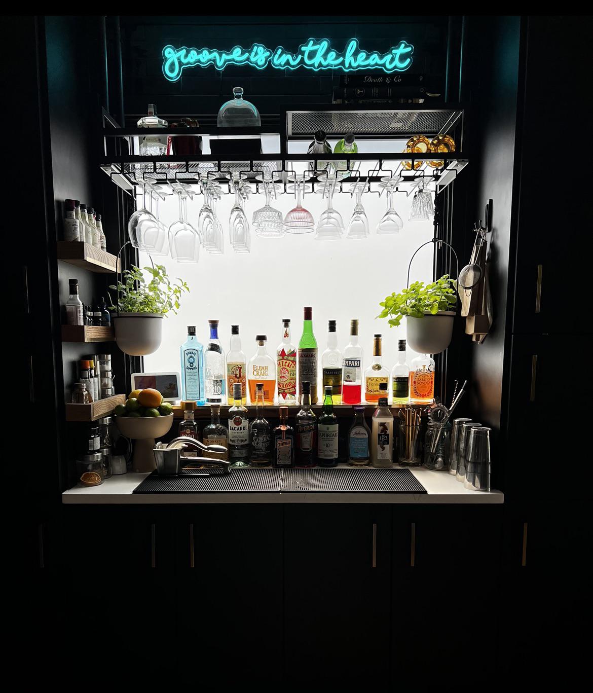 Finally finished my bitters wall and herb pots. | Scrolller