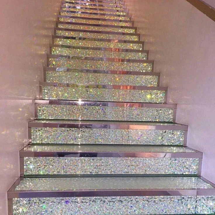 White Crystal Staircase | Scrolller