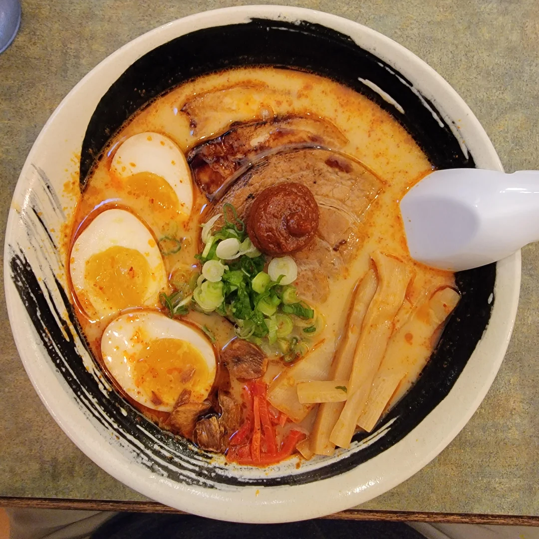 spicy miso tonkotsu from Ramen Arashi in Victoria | Scrolller