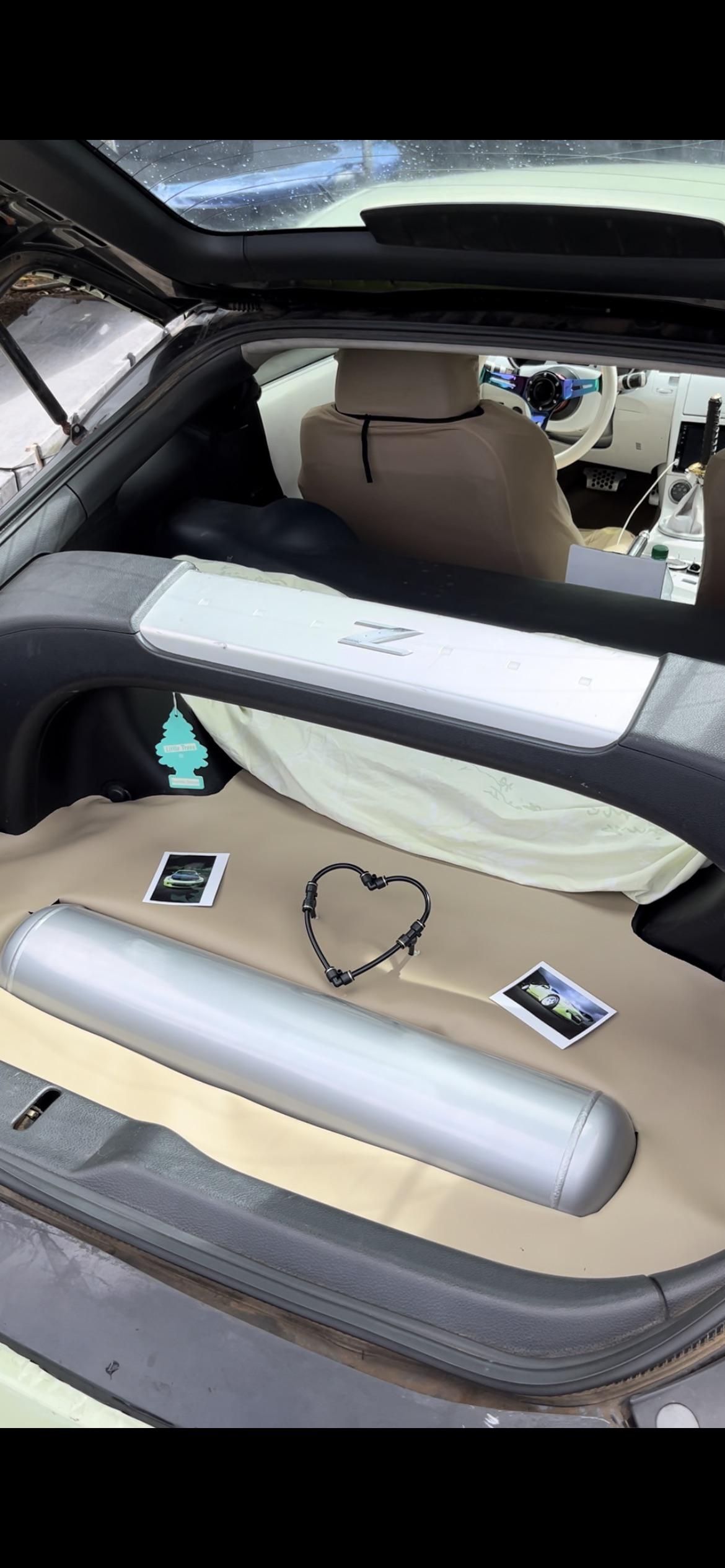 Just built a simple trunk setup for my air tank | Scrolller